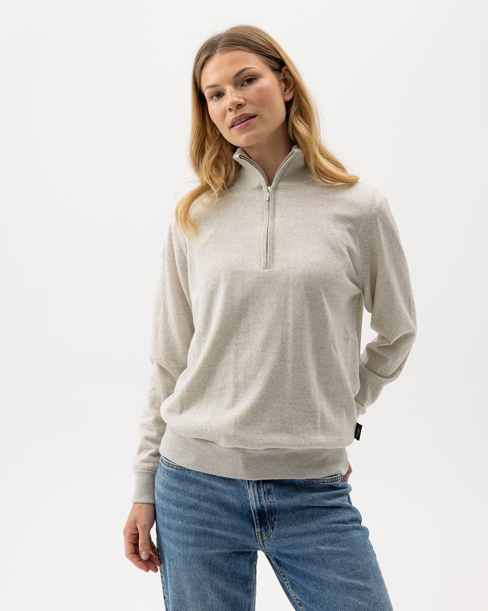 Nelly T-Neck Light Grey Windproof – Holebrook USA