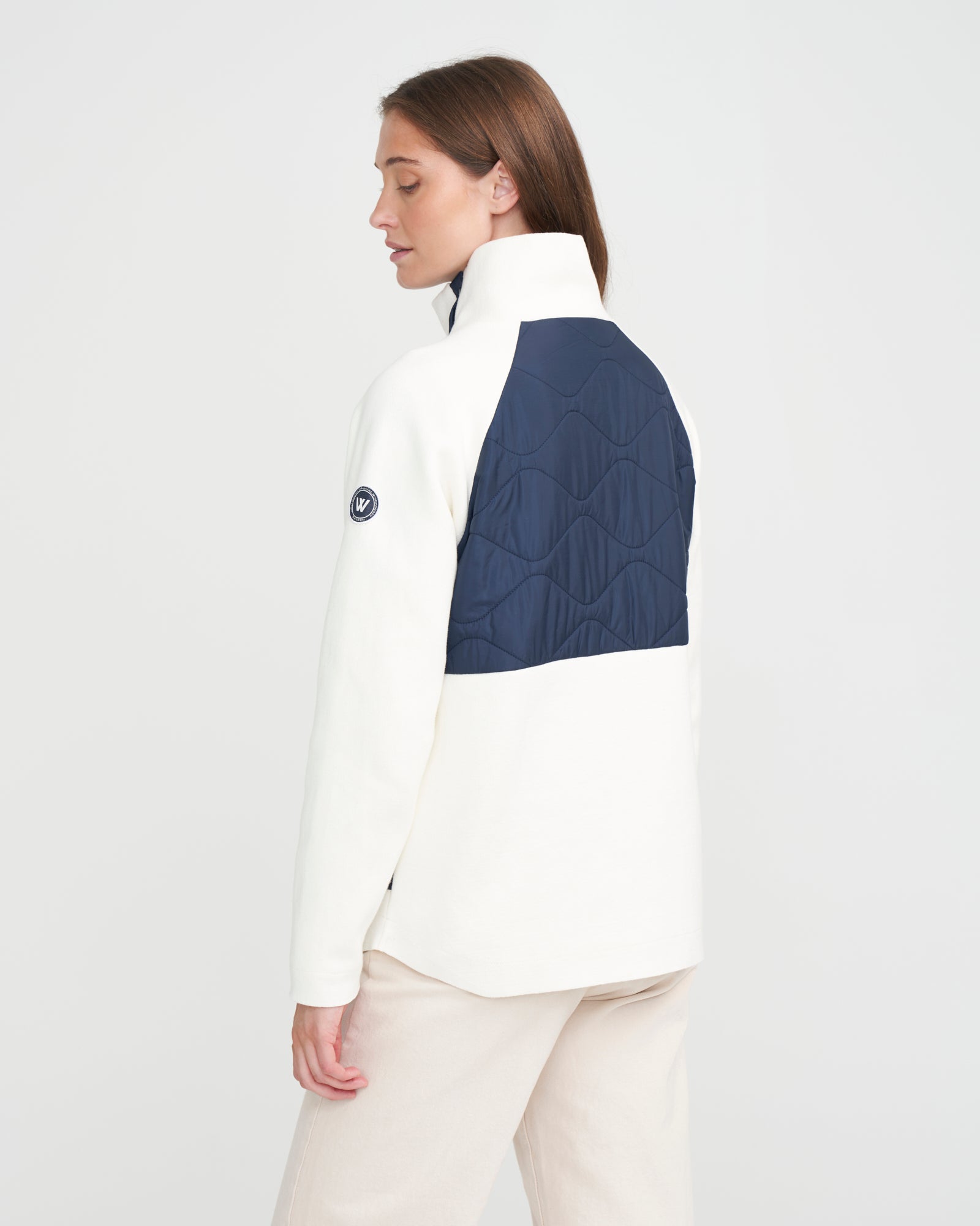 Jannike Windproof- Off White/Navy – Holebrook USA