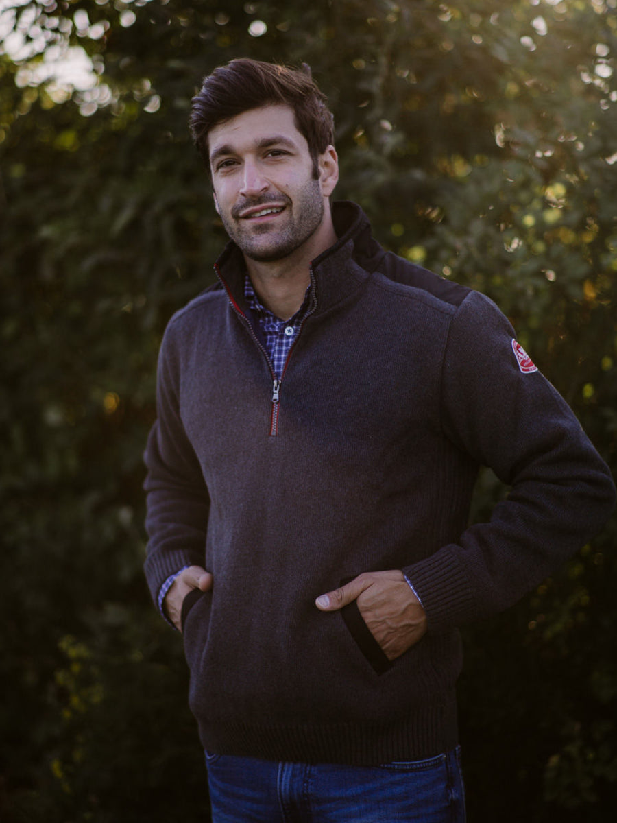 Gregor 1/4 Zip Windproof- Anthracite – Holebrook USA
